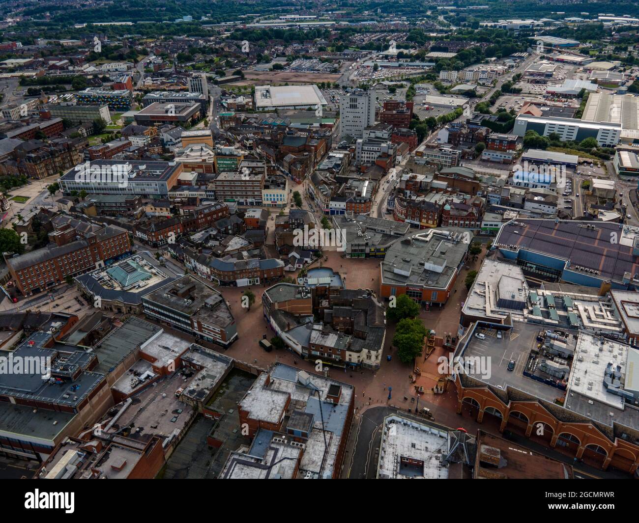 Stoke on trent playing fields drone aerial hi-res stock photography and ...