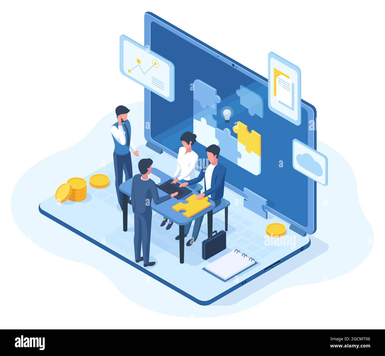 People creative meeting in Stock Vector Images - Alamy