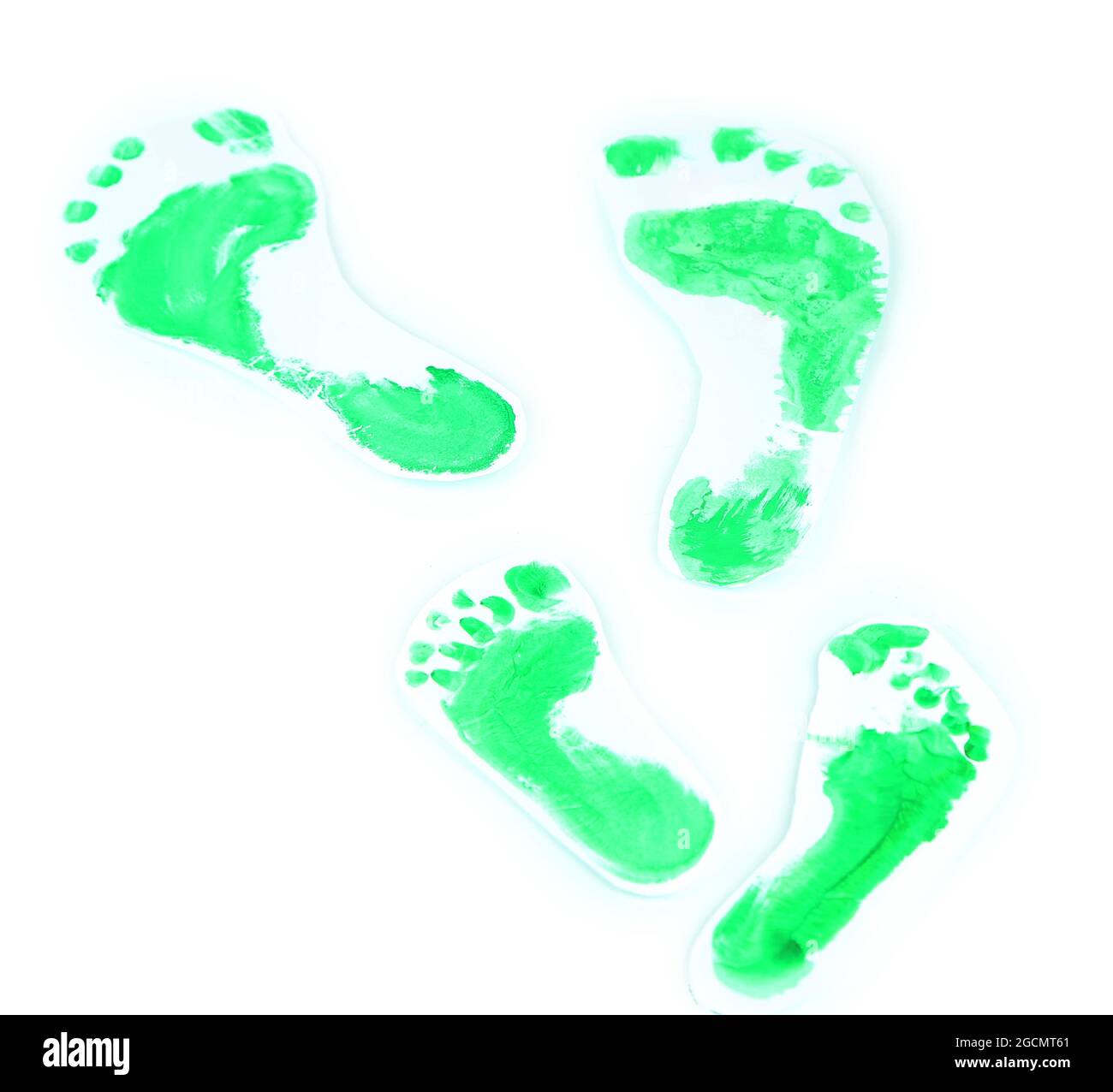 Footprint, close up, isolated in white Stock Photo - Alamy