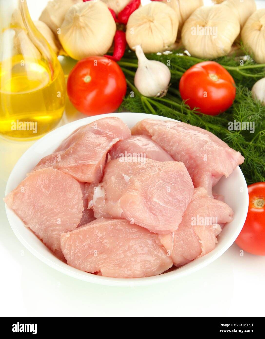 Raw turkey meat close up Stock Photo - Alamy