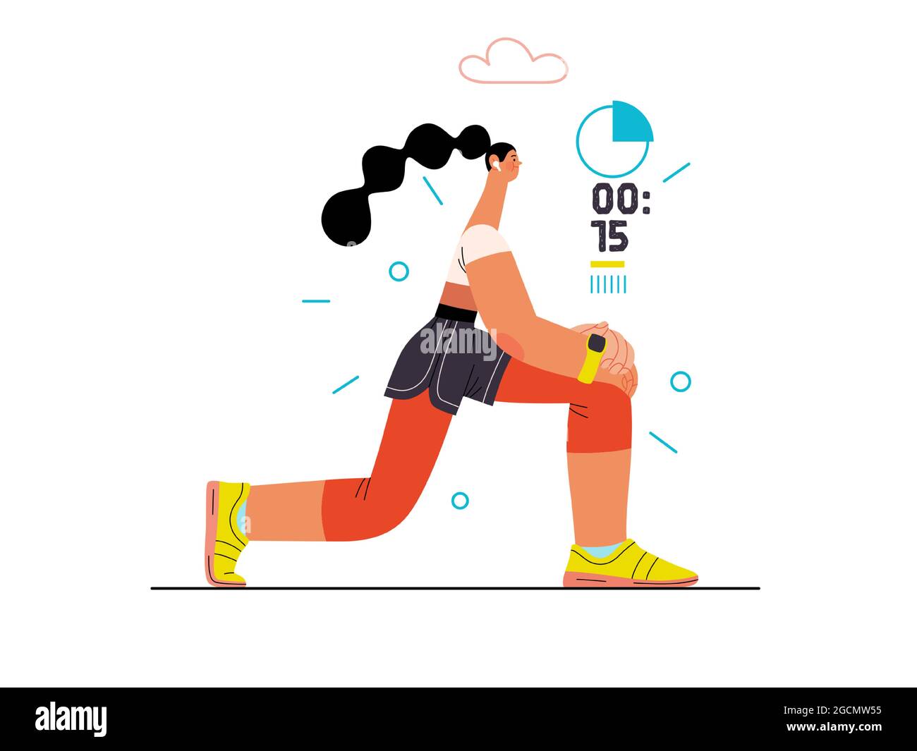 Cartoon Runners Stretch