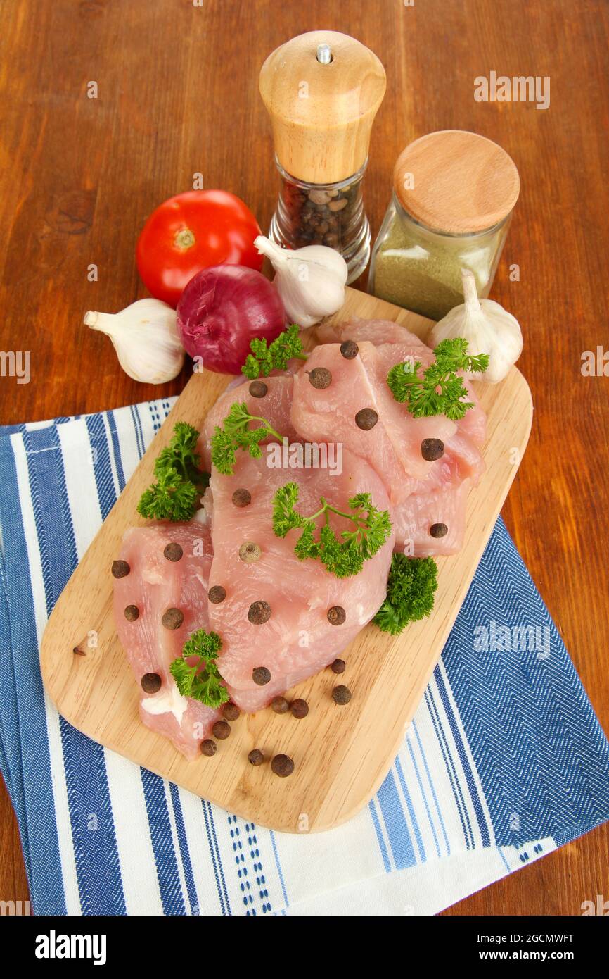 Raw turkey meat close up Stock Photo - Alamy