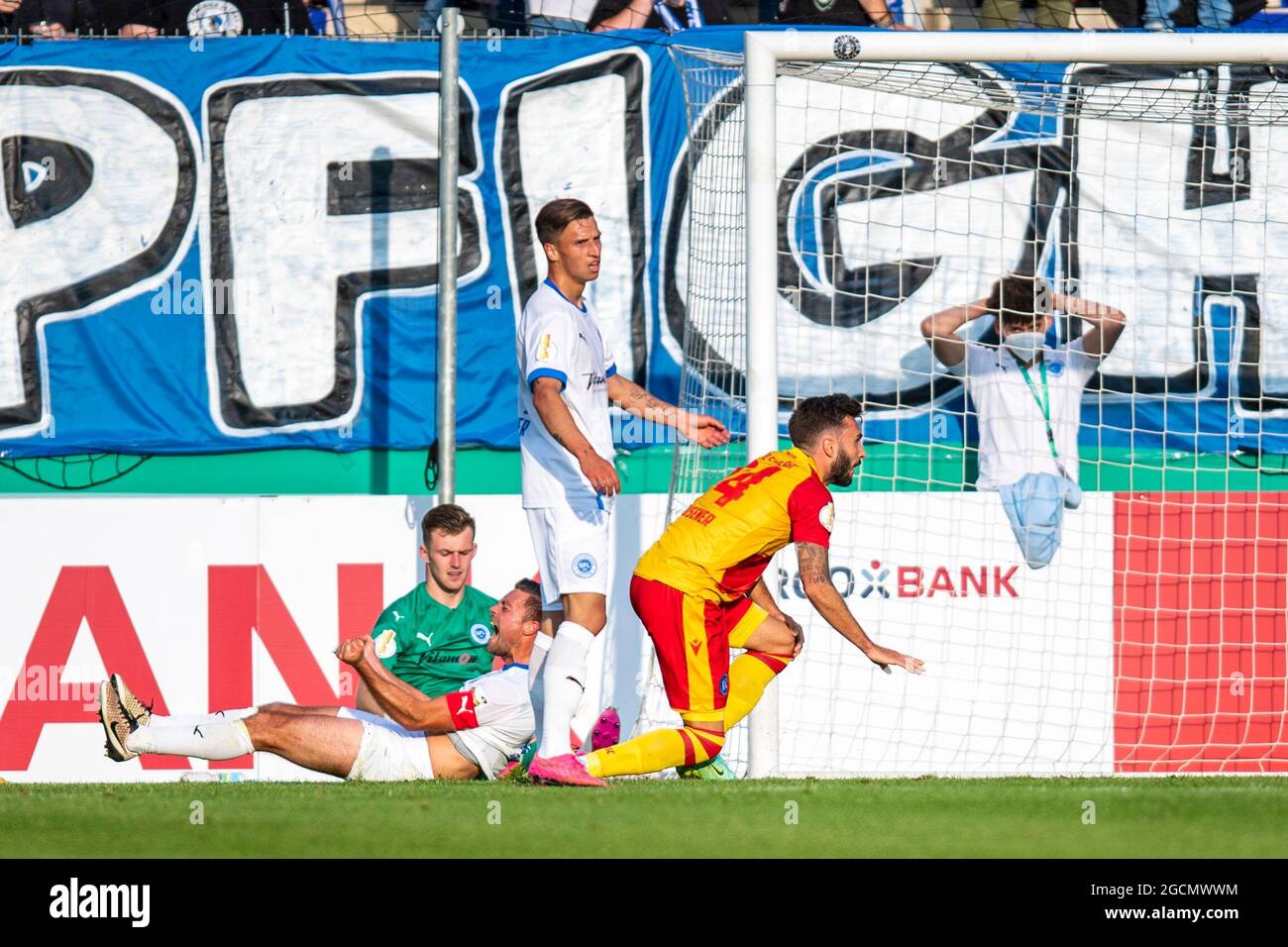 Lotte, Germany. 09th Aug, 2021. Football: DFB Cup, 1st round ...