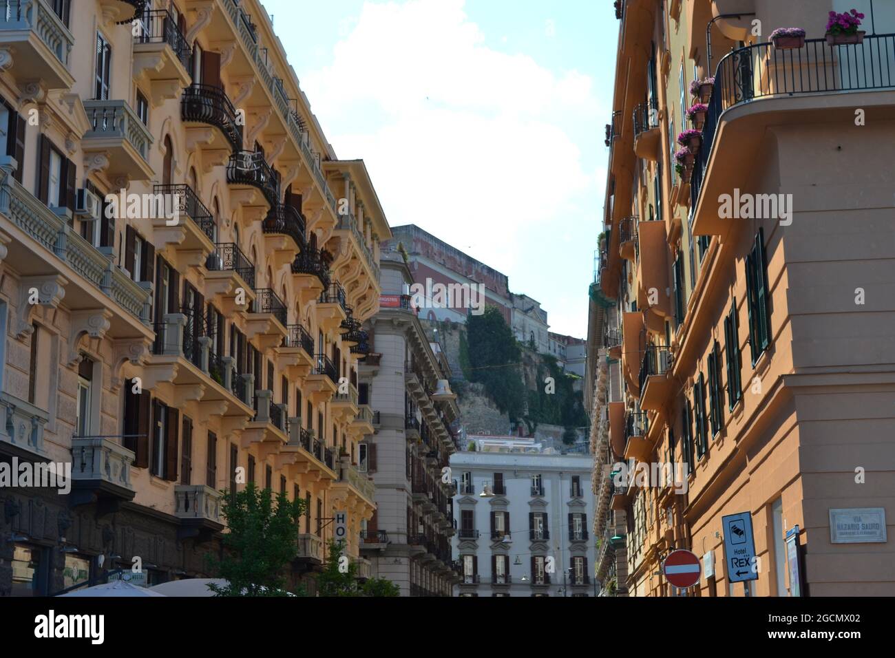 Naples Napoli Italy Municipalita 2 sea bay boats vesuvius Stock Photo ...