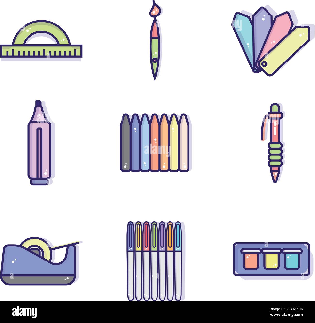 Scissors icon in different Stock Vector Images - Alamy