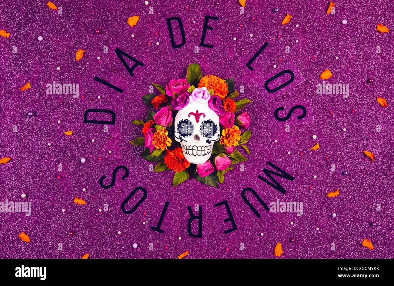 Day of the dead, Dia De Los Muertos Celebration Background Stock Photo ...