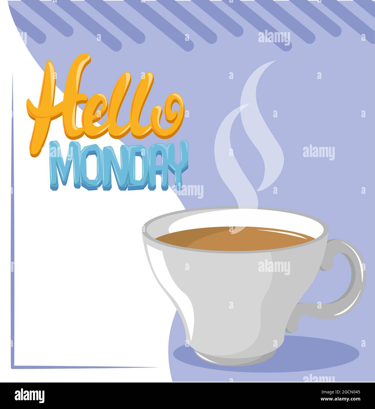 Hello monday card cup hi-res stock photography and images - Alamy