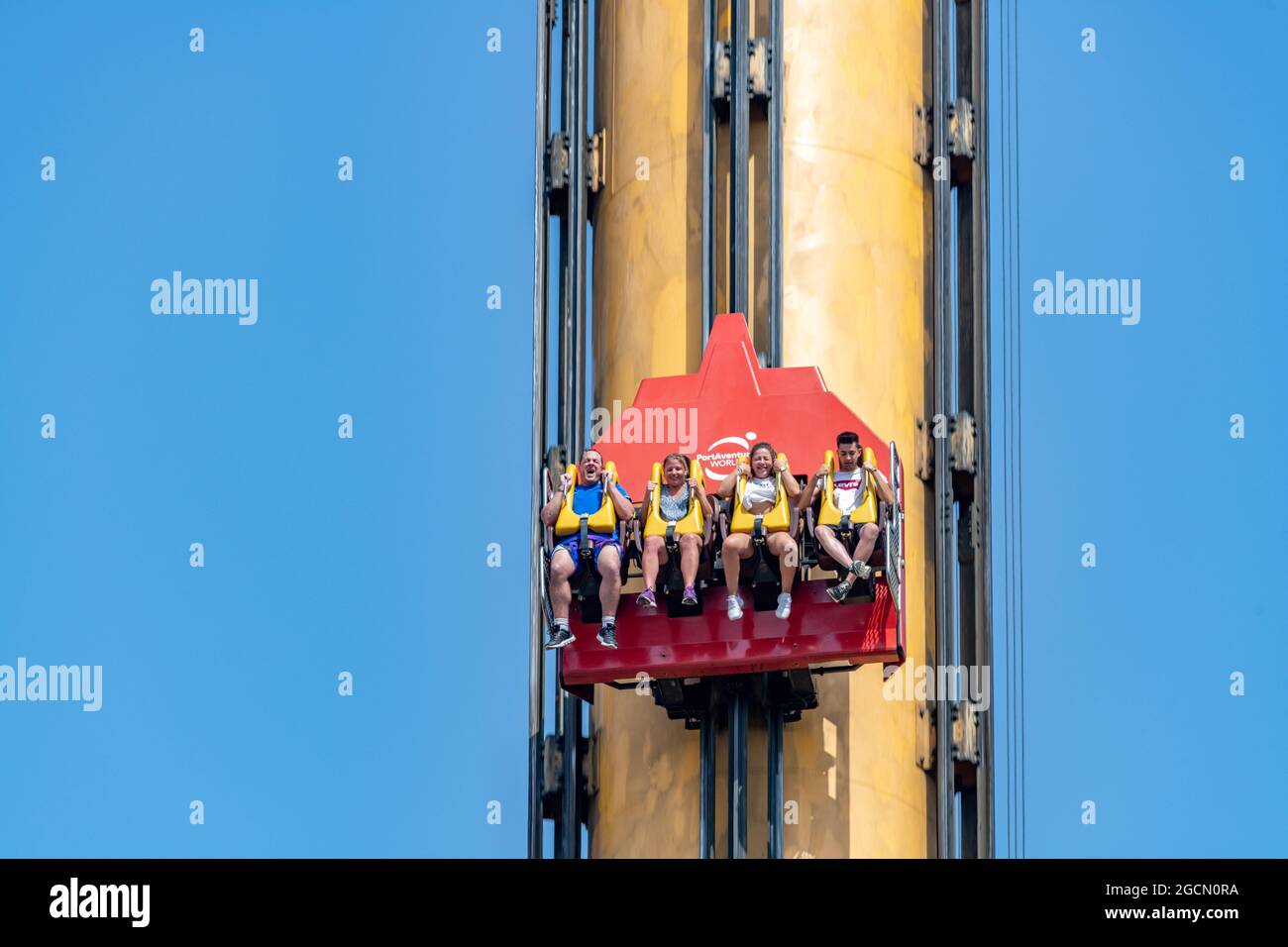 Hurakan Condor 330 foot tall Intamin Drop Tower , PortAventura World ...