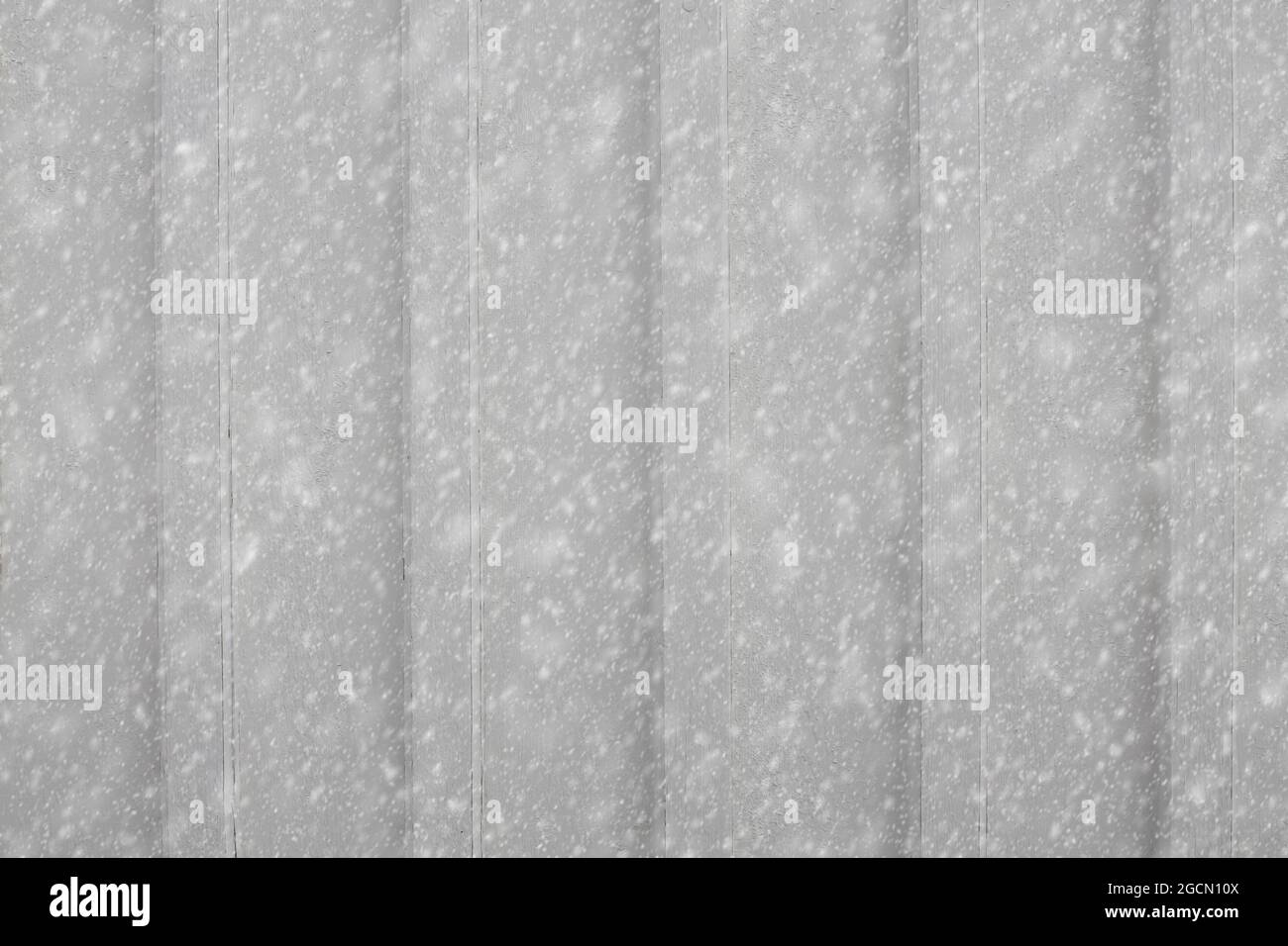 Corrugated board during heavy snow Stock Photo - Alamy