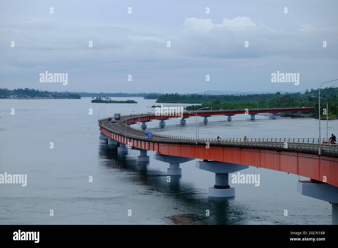San Juanico Bridge, Samar, Tacloban, Philippines Stock Photo - Alamy