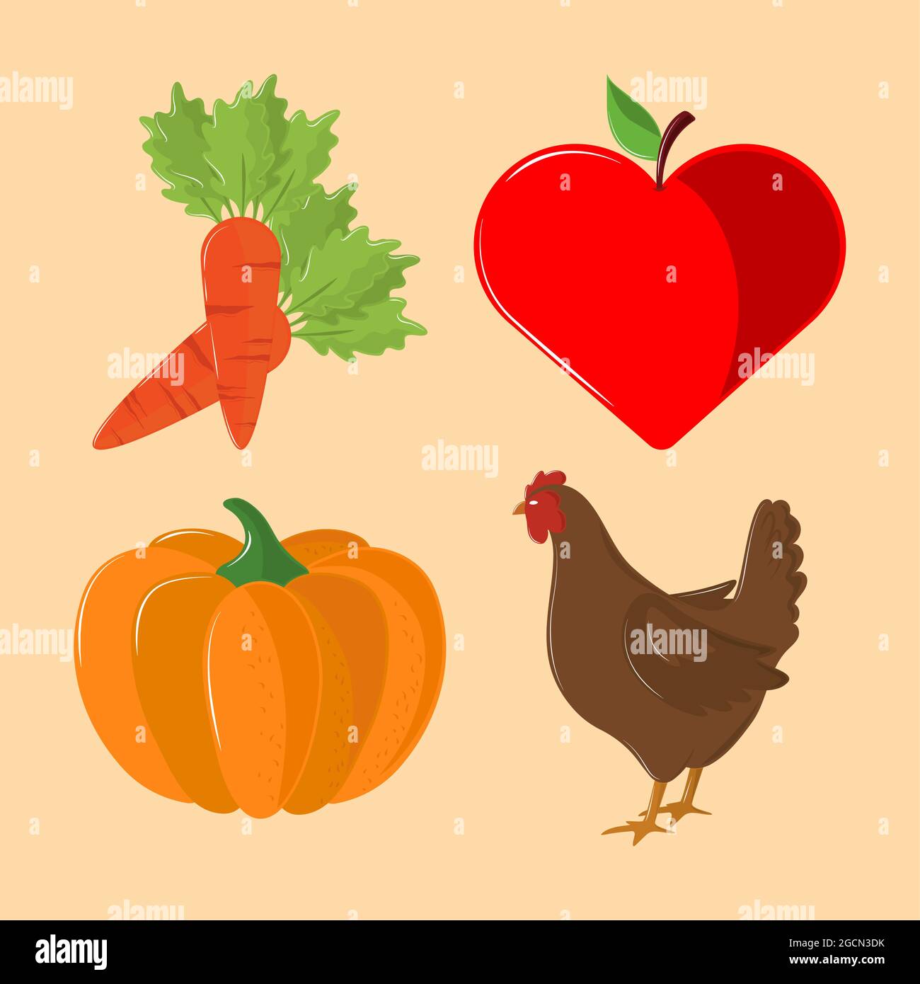 fresh produce icons Stock Vector Image & Art - Alamy