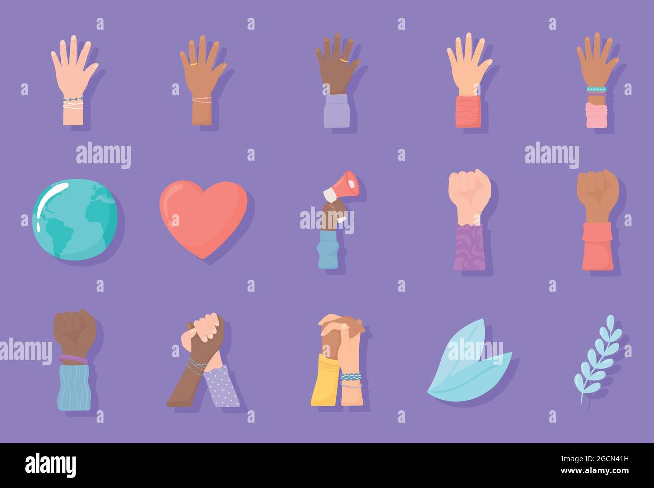 set fight against discrimination Stock Vector Image & Art - Alamy