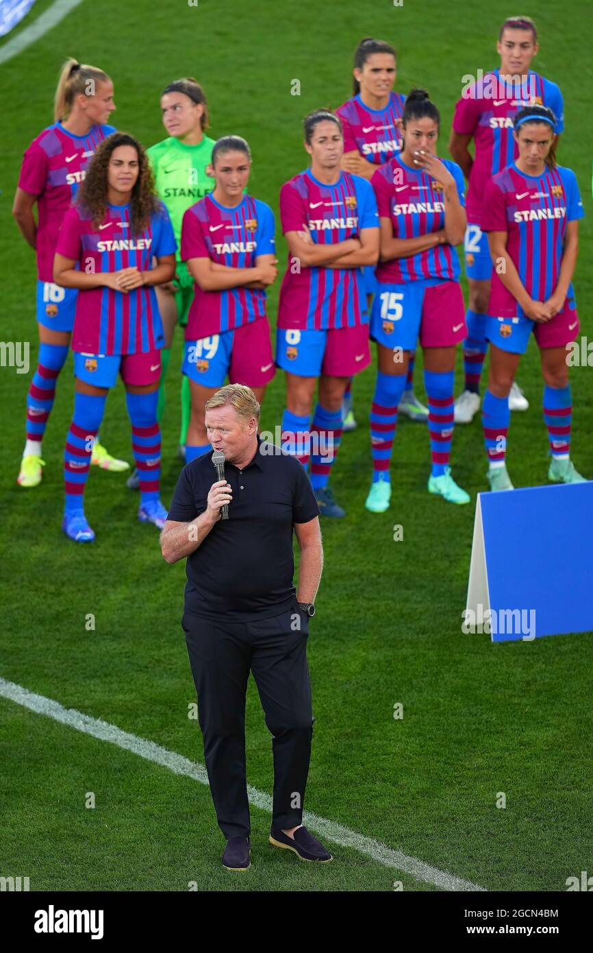 FC Barcelona head coach Ronald Koeman (Photo by pressinphoto/Sipa USA ...