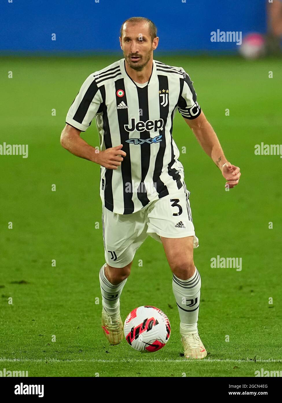 Giorgio Chiellini of Juventus during the Joan Gamper Trophy match ...