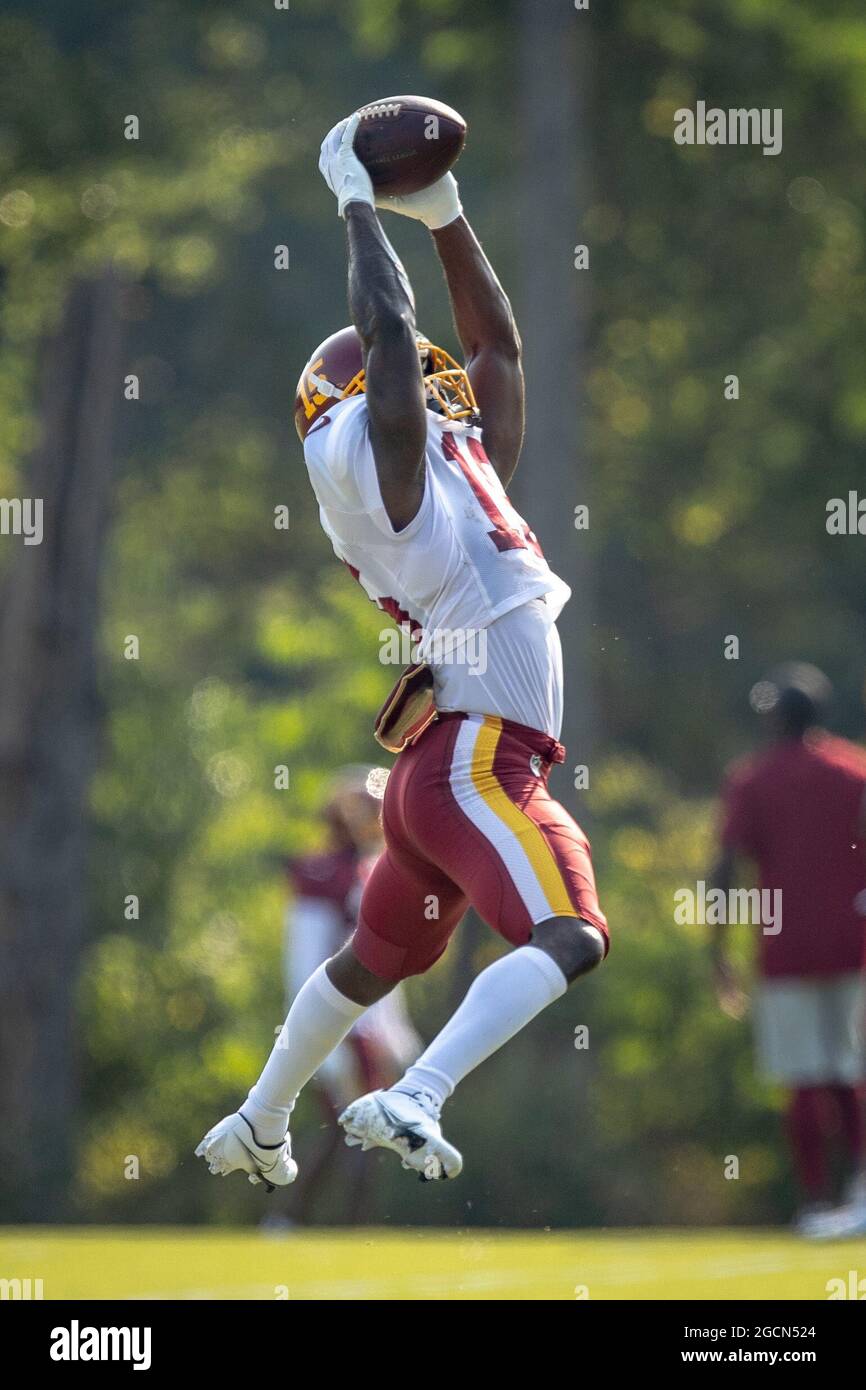 August 9, 2021: Washington Football Team wide receiver Steven Sims (15 ...