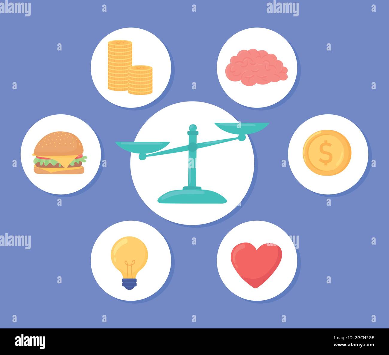 balance scale set Stock Vector Image & Art - Alamy