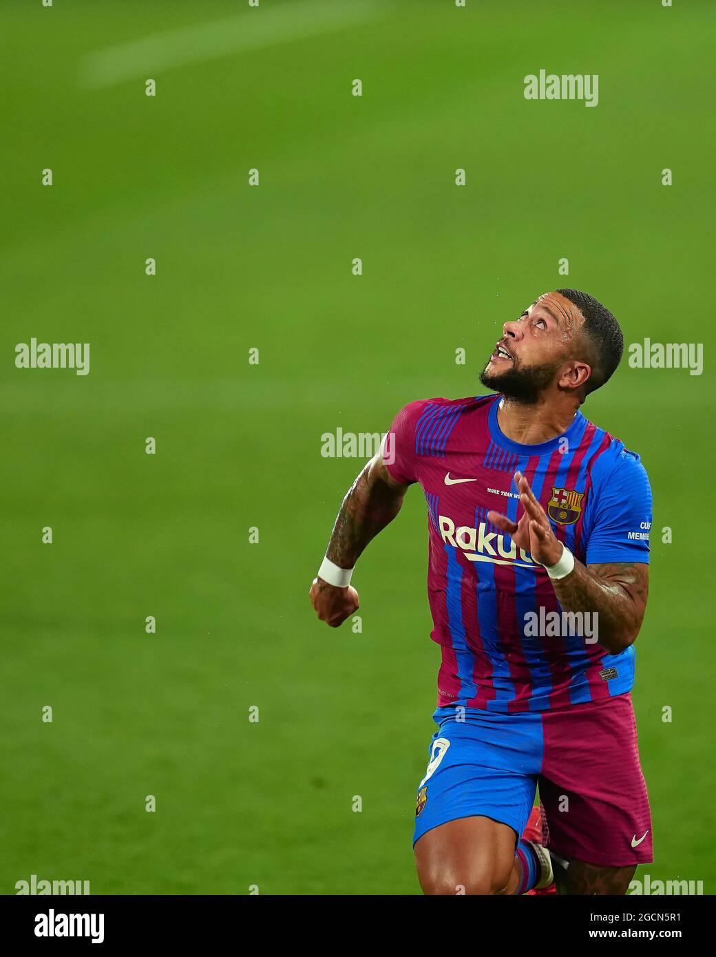 Memphis Depay of FC Barcelona during the Joan Gamper Trophy match ...