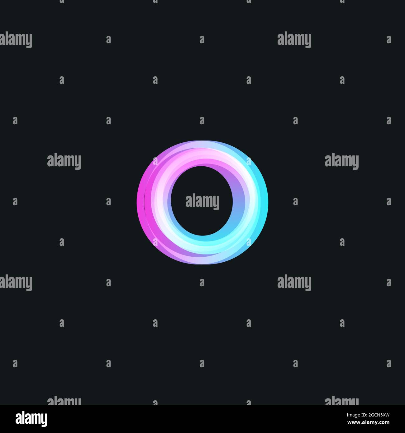 Abstract wheel rotating and spinning round overlay gradient color ...