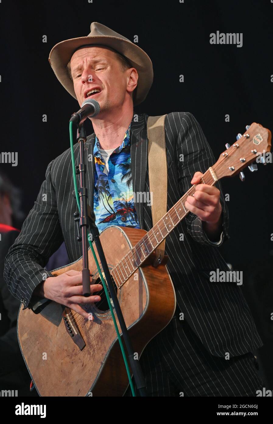 Neuhardenberg, Germany. 08th Aug, 2021. Alexander Scheer, actor ...