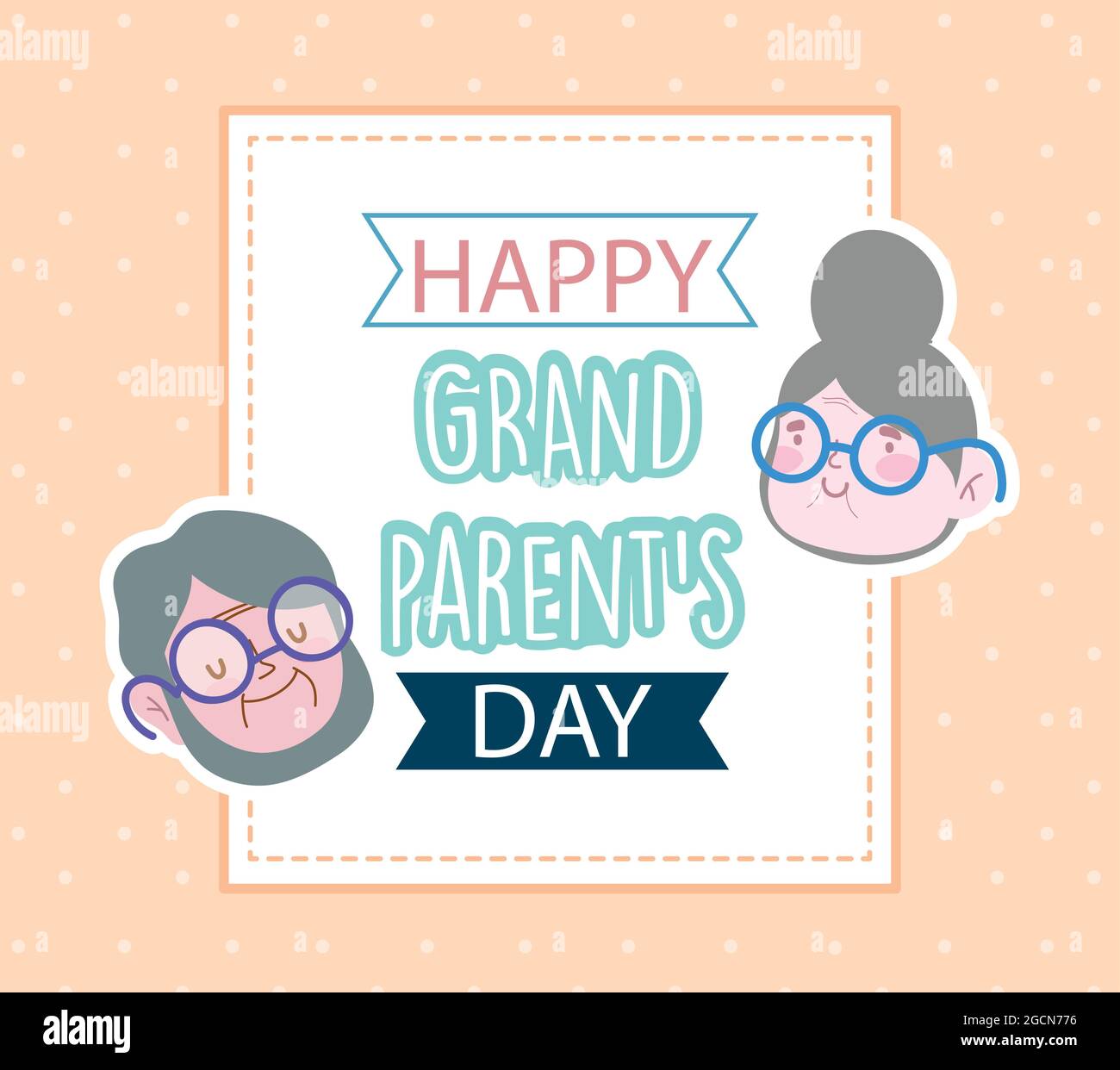 happy grandparents day poster Stock Vector Image & Art - Alamy