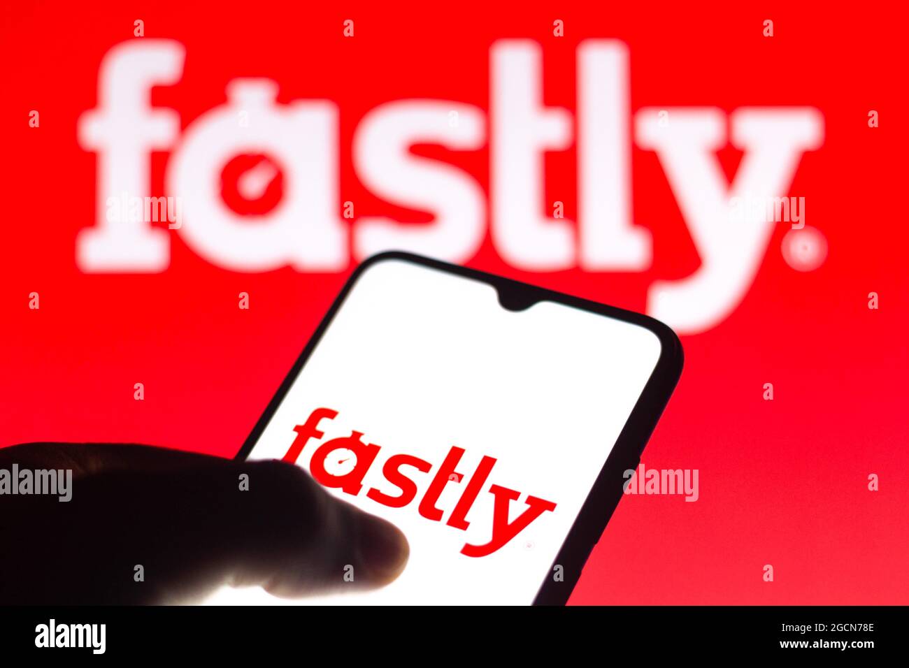 Brazil. 09th Aug, 2021. In this photo illustration, the Fastly logo ...