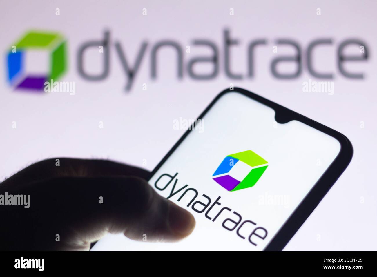 Brazil. 09th Aug, 2021. In this photo illustration, the Dynatrace logo ...