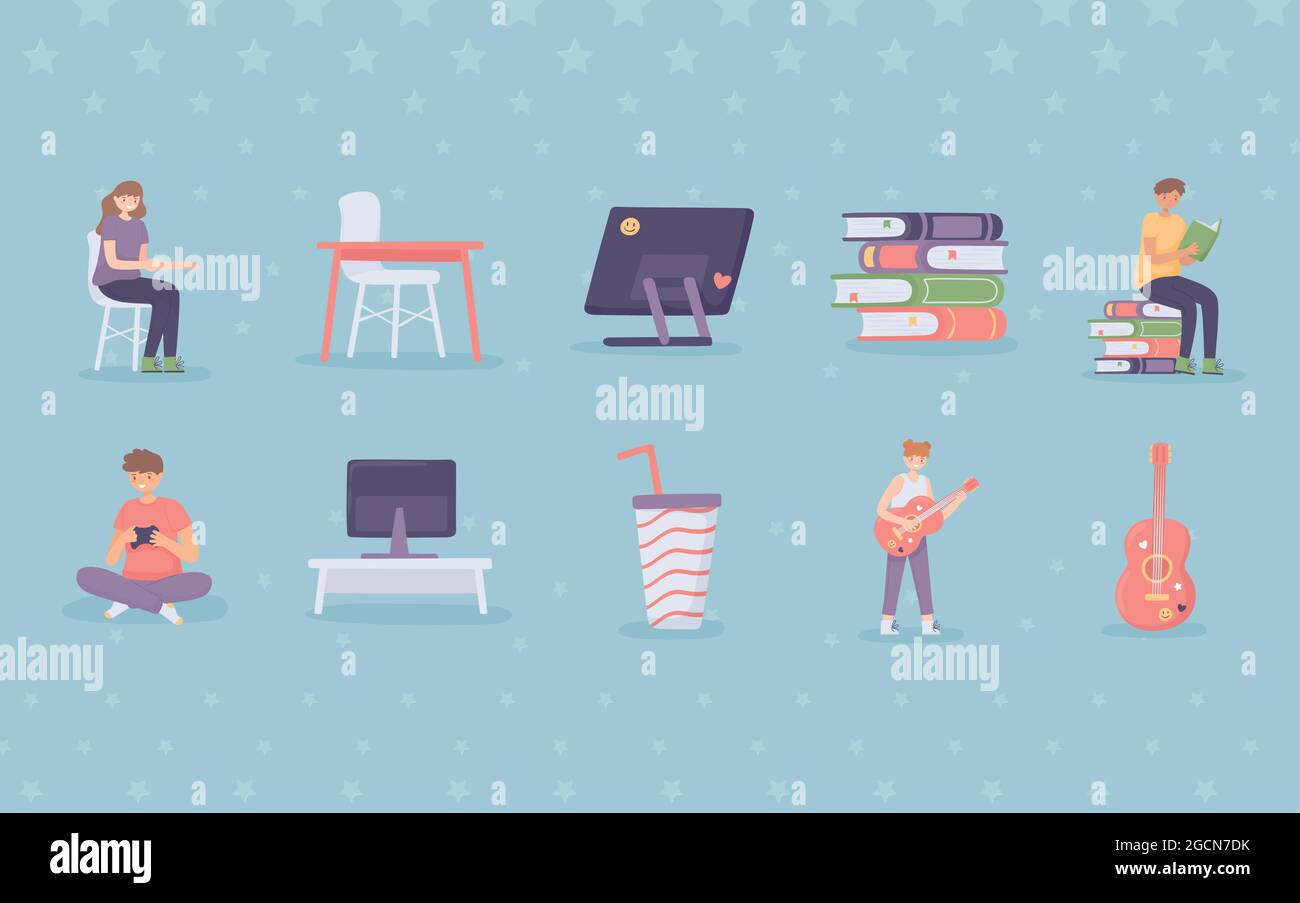 set people learning Stock Vector Image & Art - Alamy