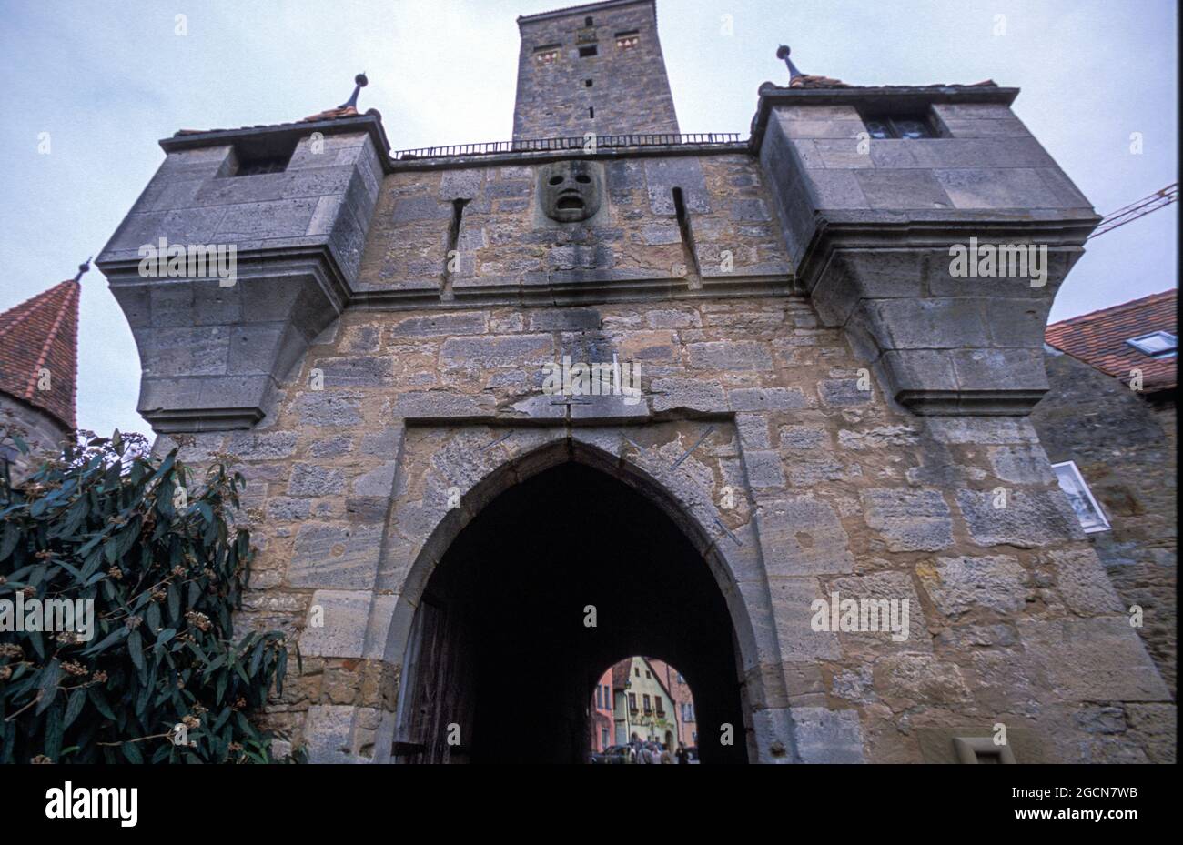 Burgtor, castle gate, Rothenburg ob der Tauber, Bavaria, Germany Stock ...