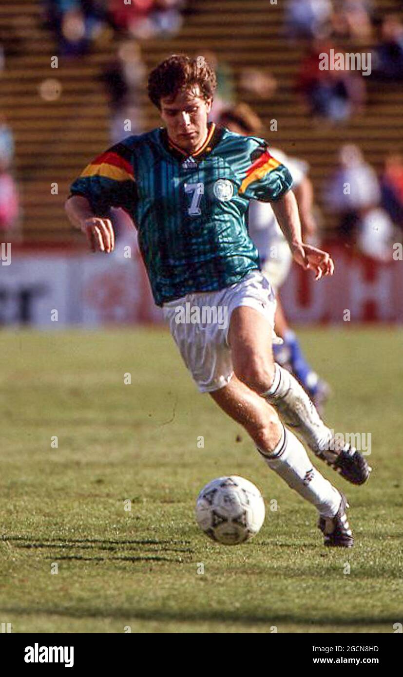 Andreas Möller in action for Germany in 1995 Stock Photo - Alamy