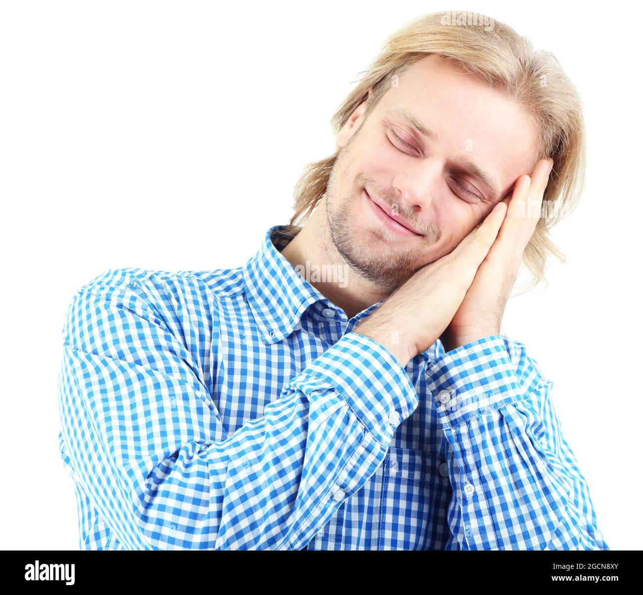 Young man isolated on white Stock Photo - Alamy