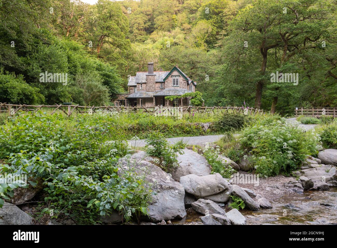 Watersmeet House In Exmoor National Park Stock Photo - Alamy