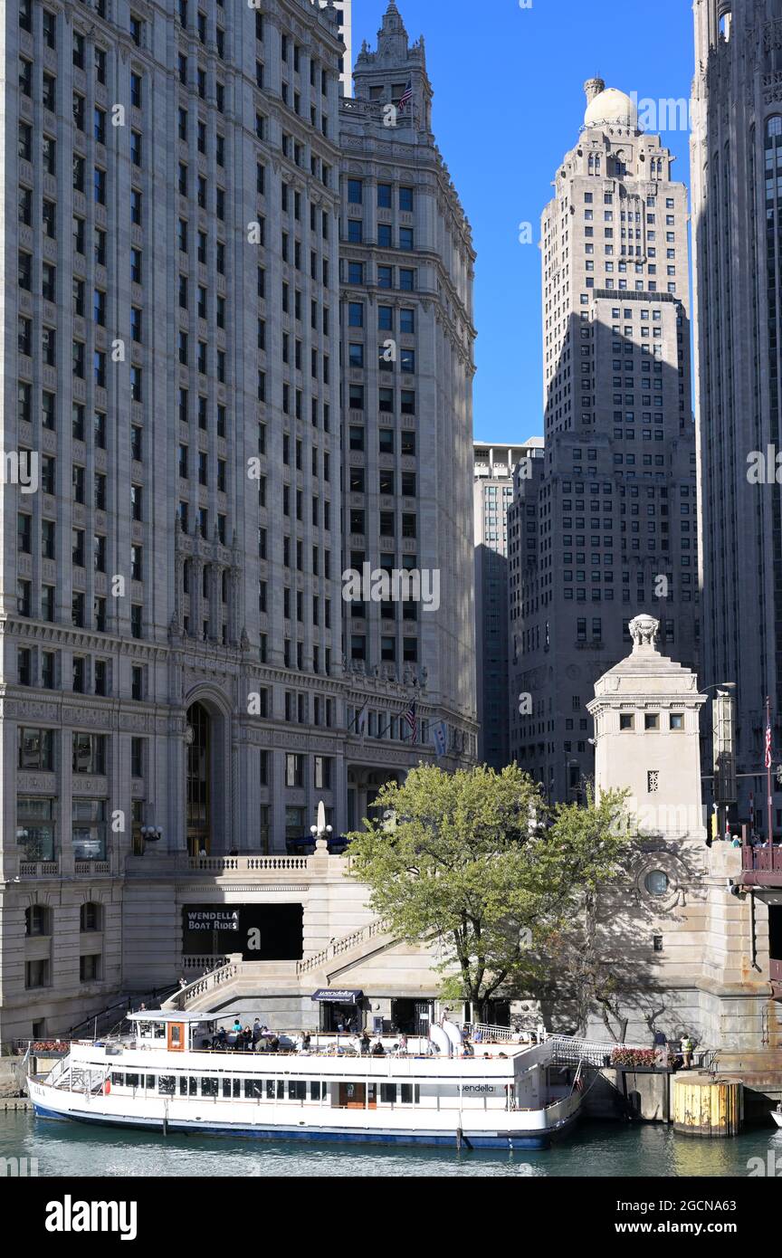 A river cruise provides awesome views of the architectural skyline ...