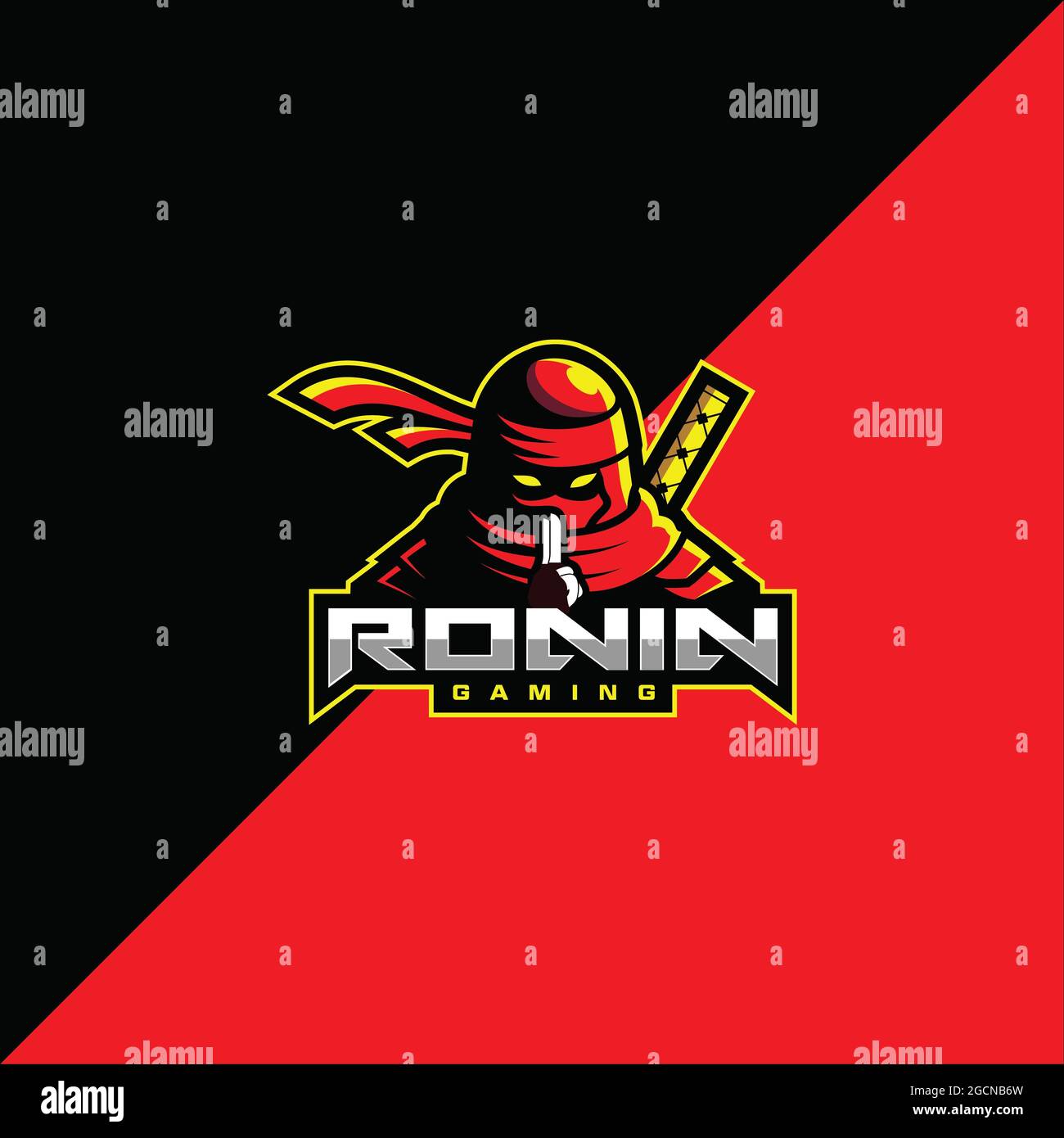 RONIN NINJA GAMING LOGO ESPORT Stock Photo - Alamy