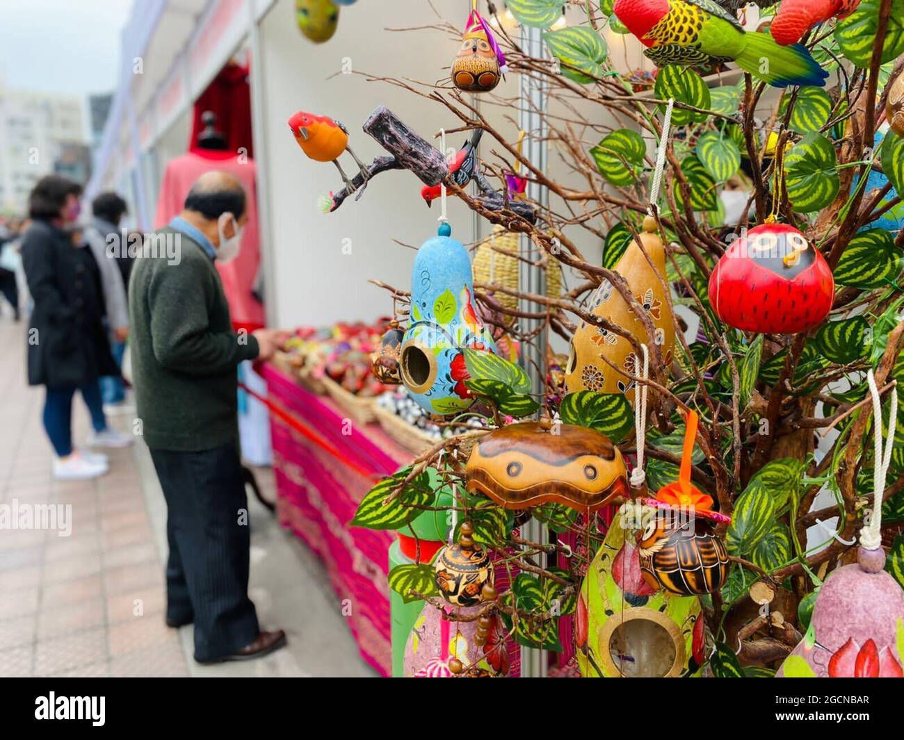 Peru, Lima. 9th Aug, 2021. (INT) Handicraft fair from various regions ...