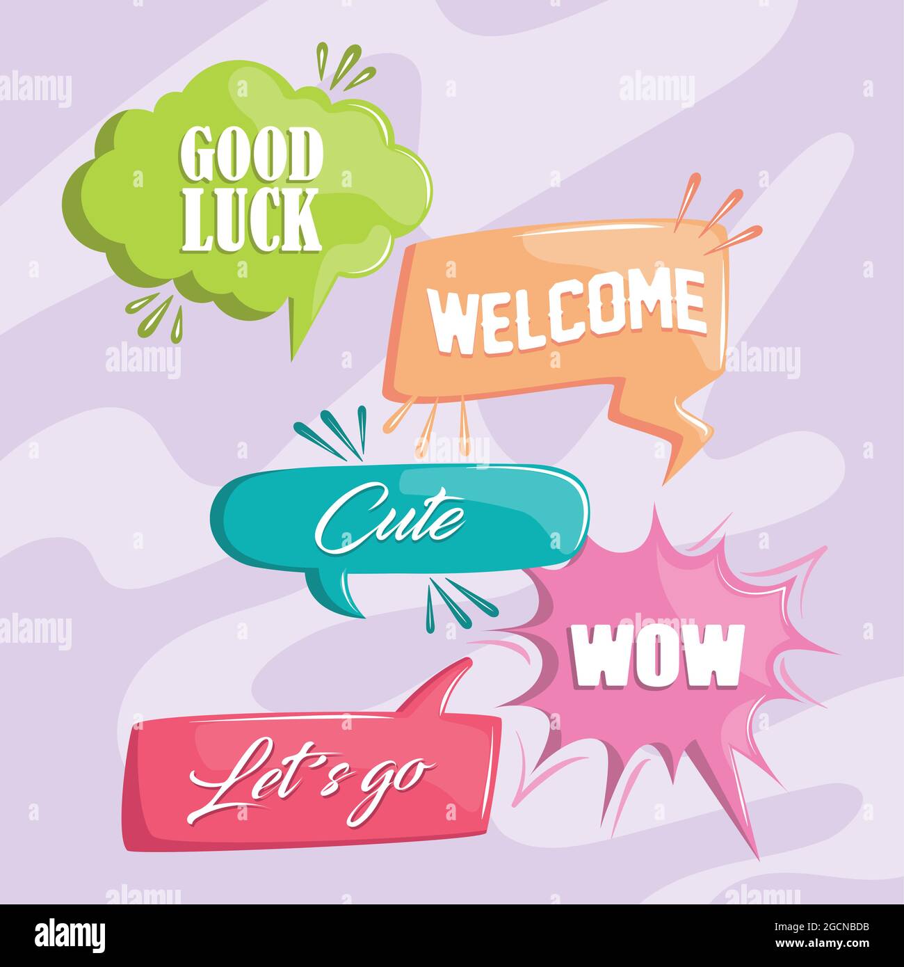 cheerful speech bubble Stock Vector Image & Art - Alamy