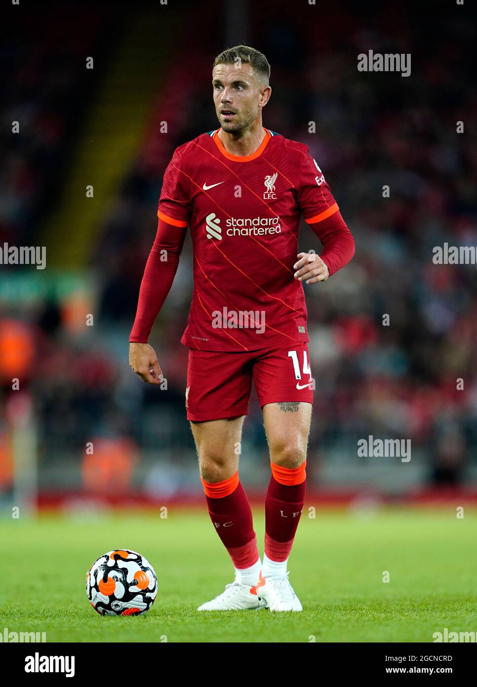 Liverpool's Jordan Henderson during the pre-season friendly match at ...