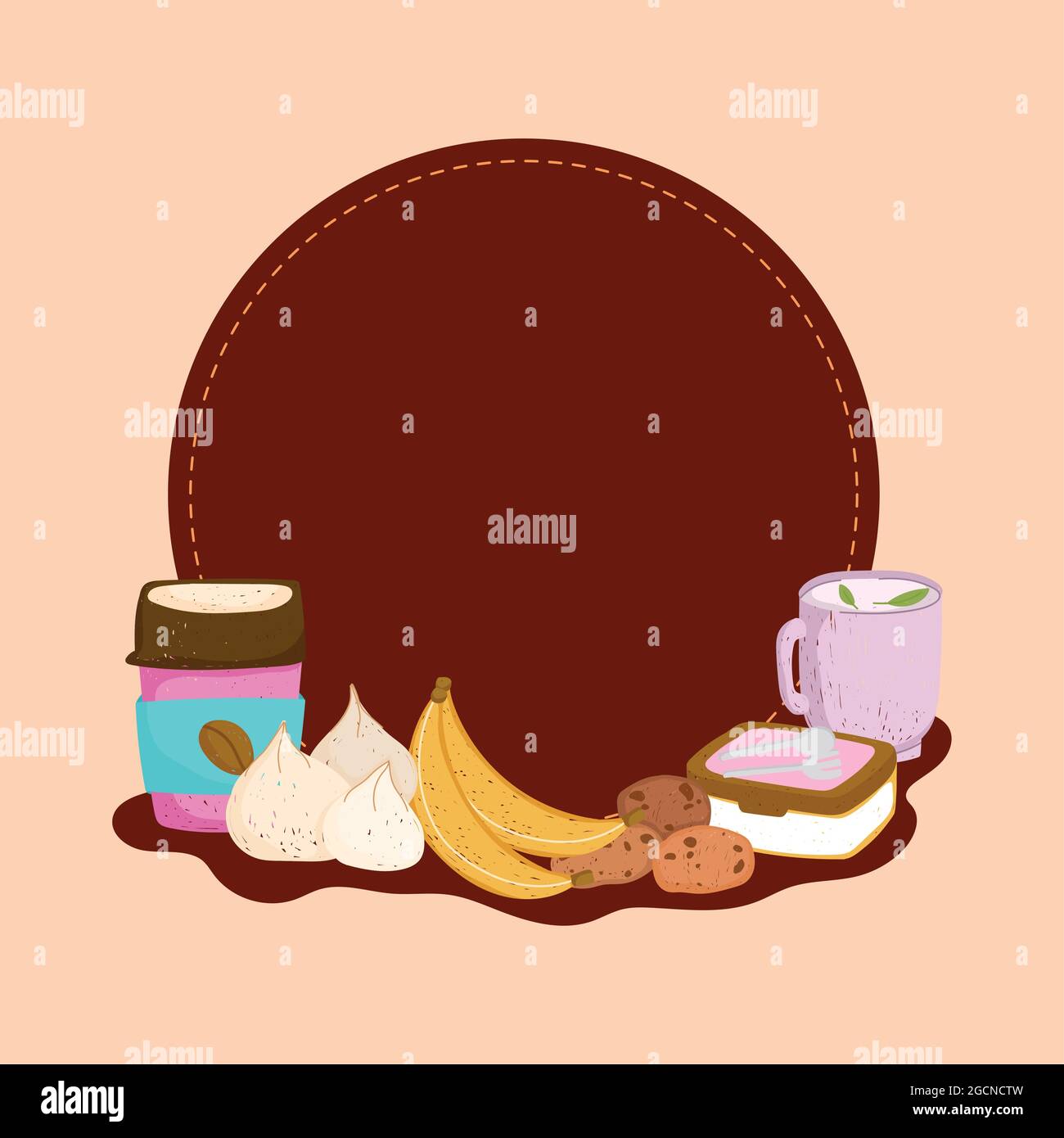 healthy food label Stock Vector Image & Art - Alamy