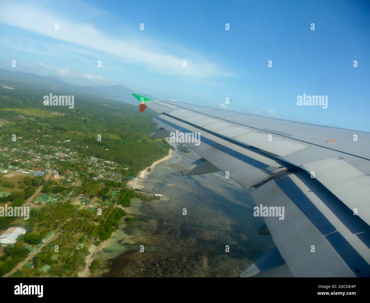 View from an aircraft over the Philippines on the way to Manila 21.12. ...