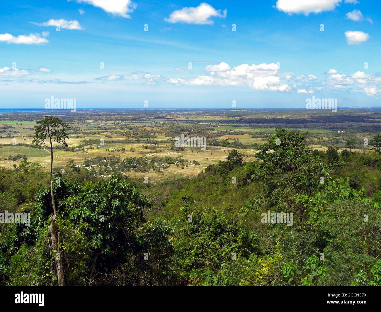 Panoramic view over Mansalay in south Mindoro on the Philippines 23.2. ...