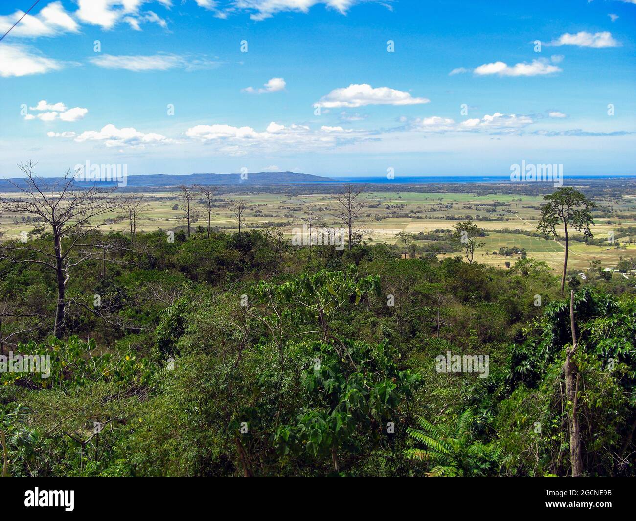 Panoramic view over Mansalay in south Mindoro on the Philippines 23.2. ...