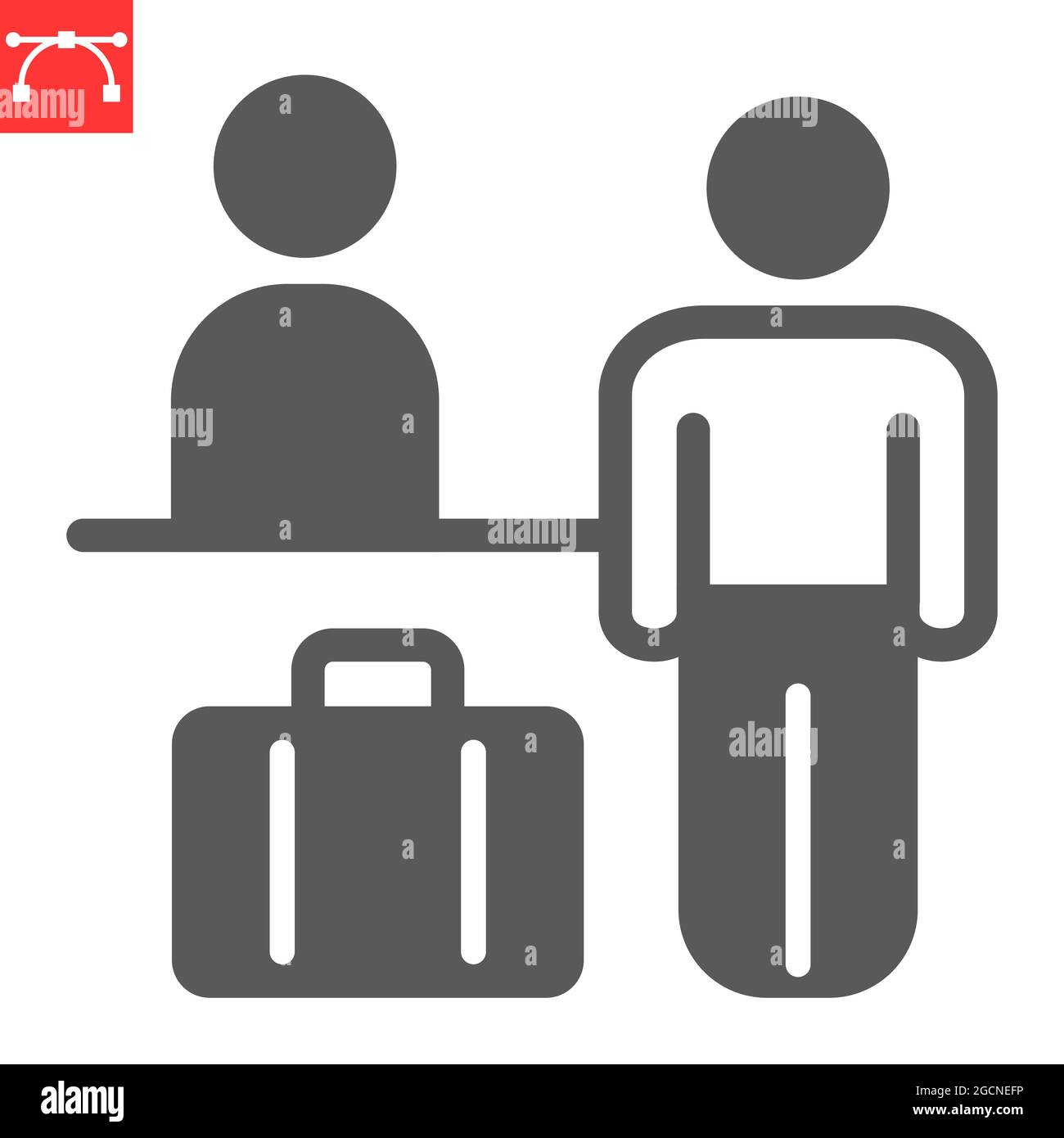 Check in desk ticket Stock Vector Images - Alamy