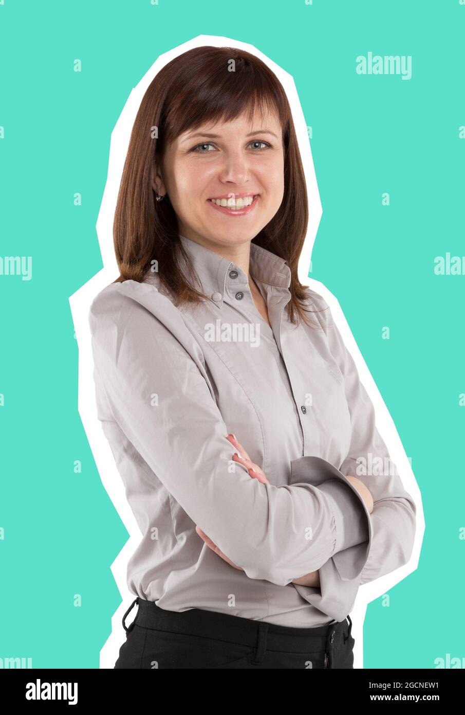 Artwork magazine collage smiling hi-res stock photography and images ...