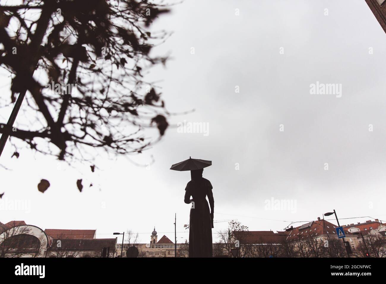 Budapest, Hungary - January 2019: Statue of Queen Elisabeth, Sisi ...