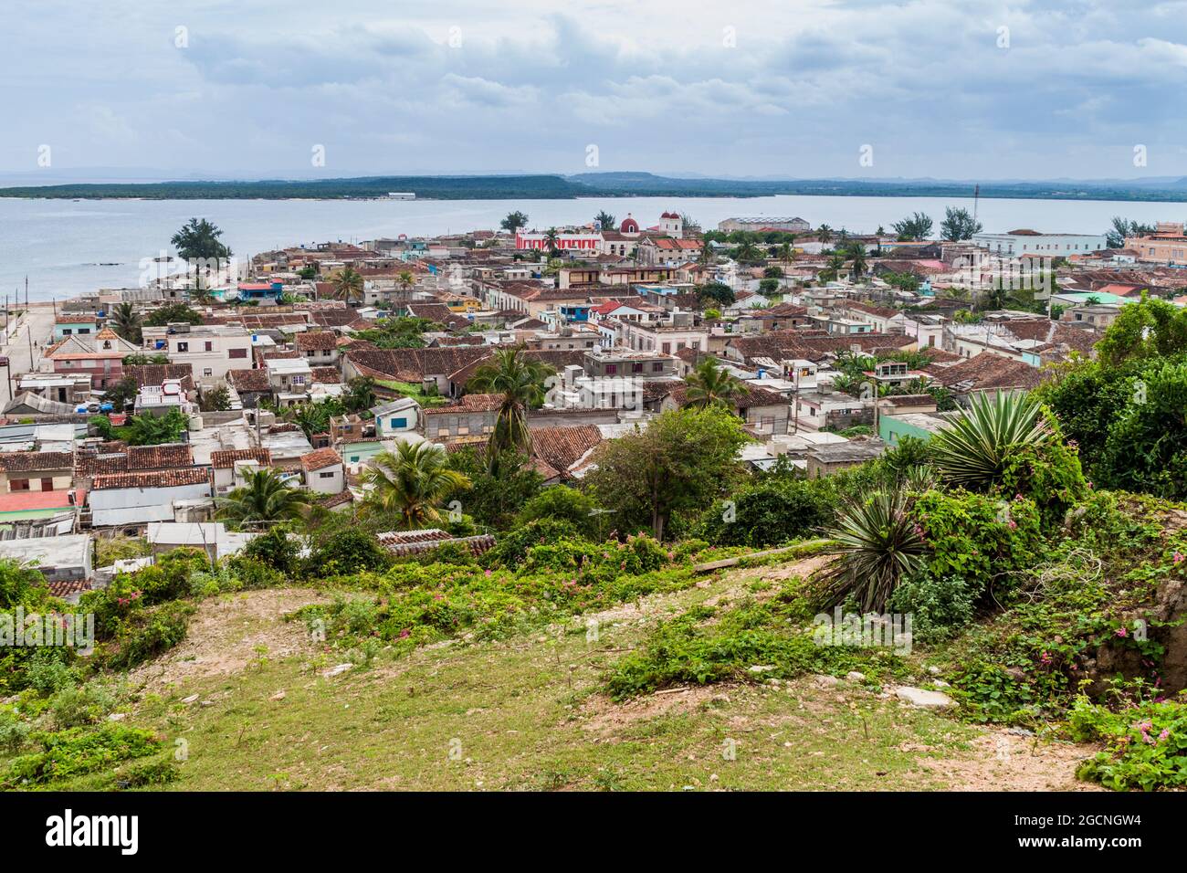 Aerial view of Gibara, Cuba Stock Photo - Alamy