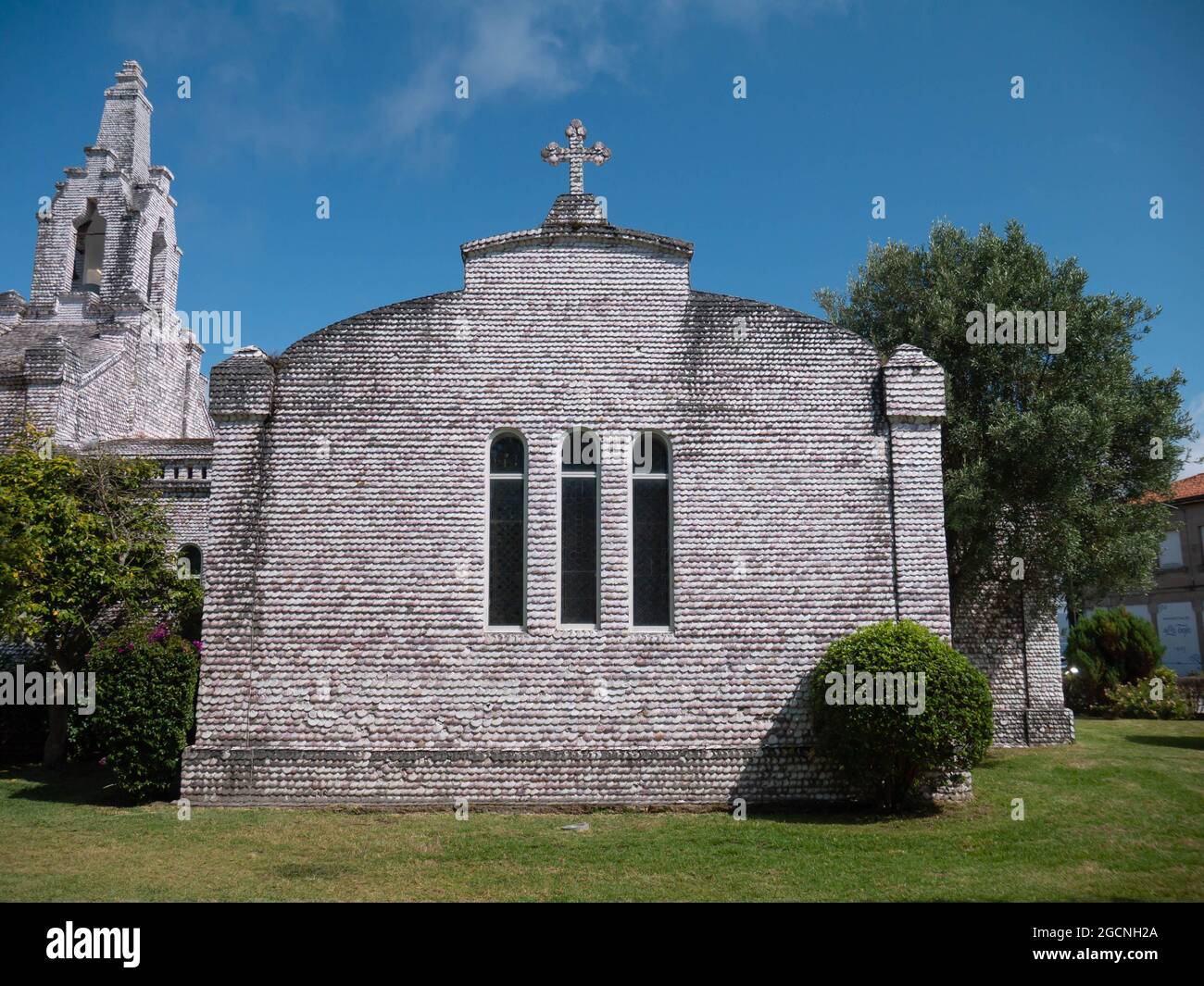 LA TOJA, SPAIN - JULY 24, 2021: Ermida de San Campio e San Sebastian ...