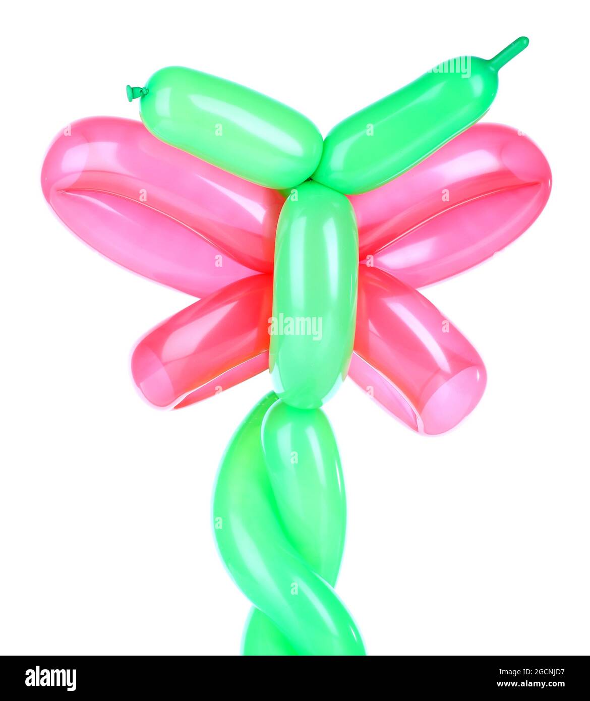 Simple balloon animal dragonfly, isolated on white Stock Photo - Alamy