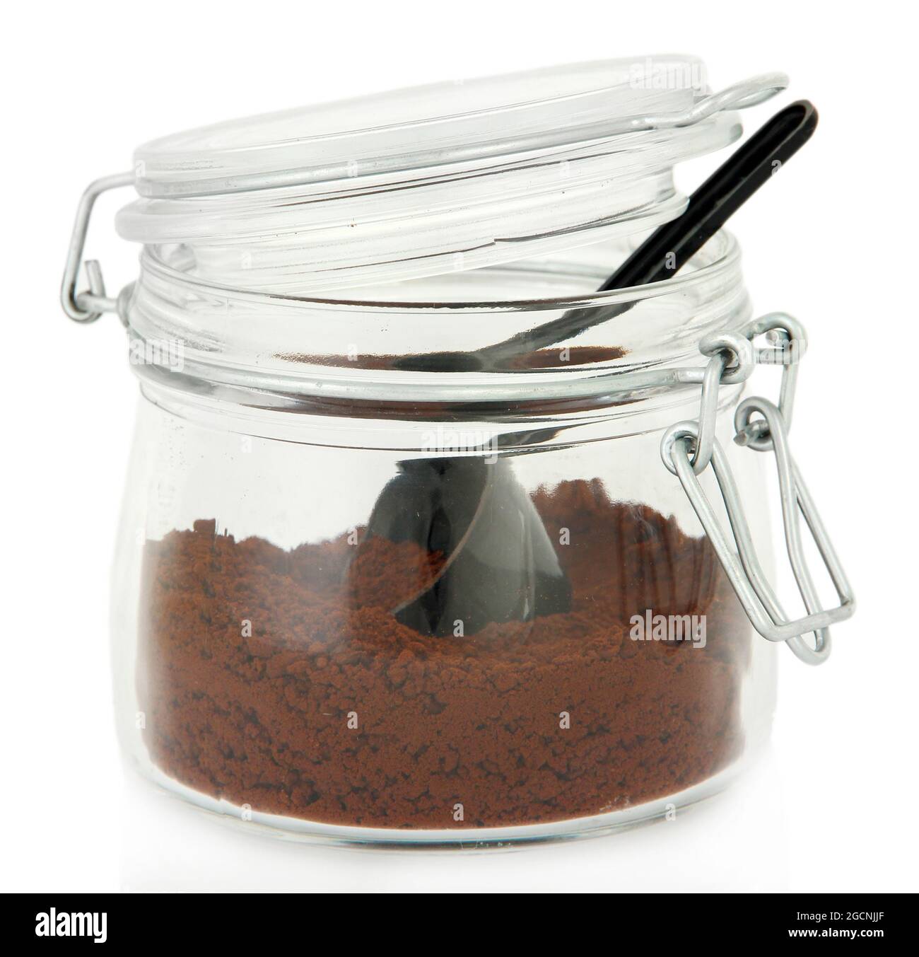 Jar of instant coffee isolated on white Stock Photo - Alamy