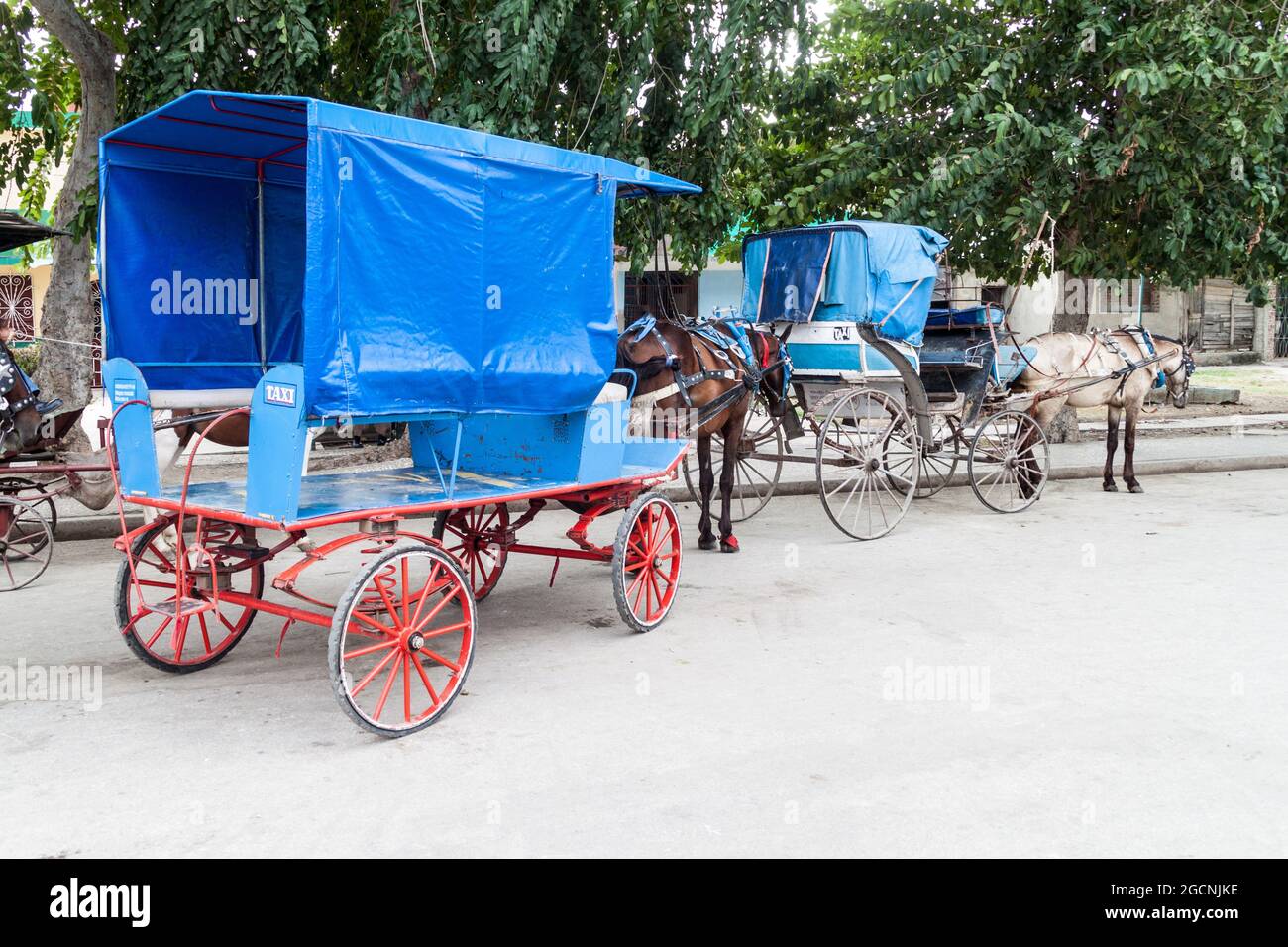 Traditional cuban horse cart taxi hi-res stock photography and images ...