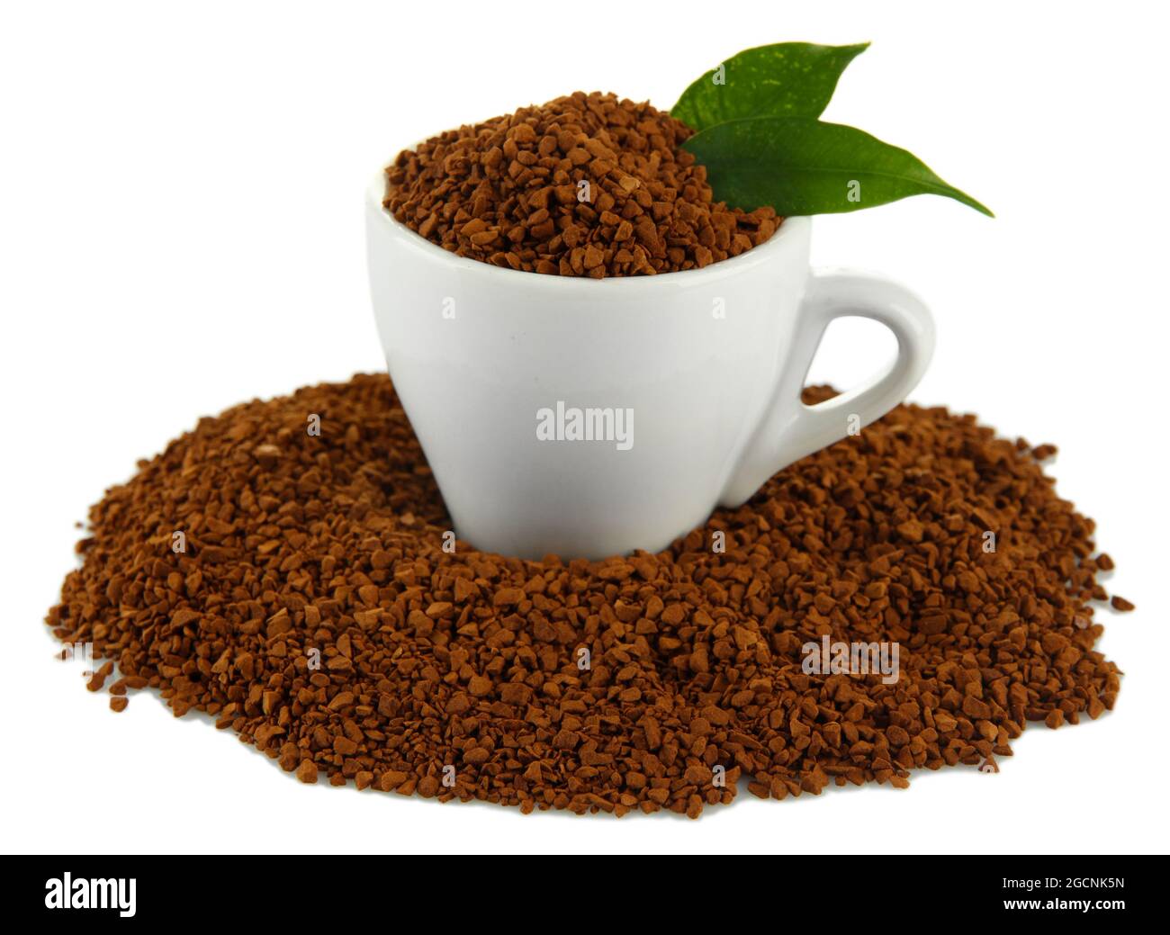 Cup of instant coffee isolated on white Stock Photo - Alamy