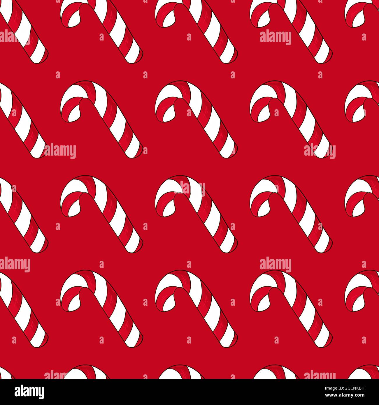 Candy Cane Pattern Seamless